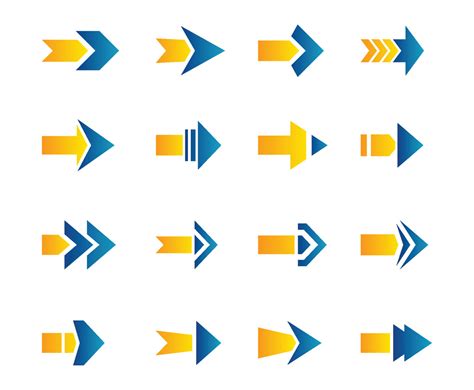 Set Of Arrow Element Icon