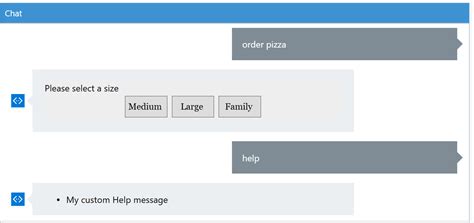botframework how can i customize answer of bot framework help command