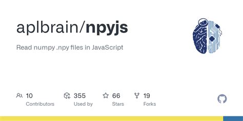 github aplbrain npyjs read numpy npy files in javascript
