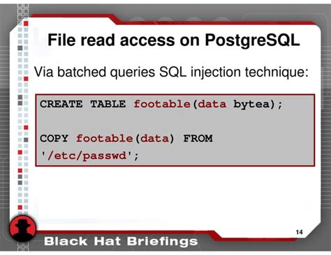 Advanced Sql Injection To Operating System Full Control Slides