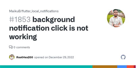 Background Notification Click Is Not Working Issue 1853 MaikuB