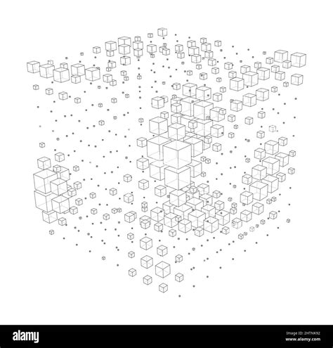 Vector Abstract Boxes Background Stock Vector Image And Art Alamy