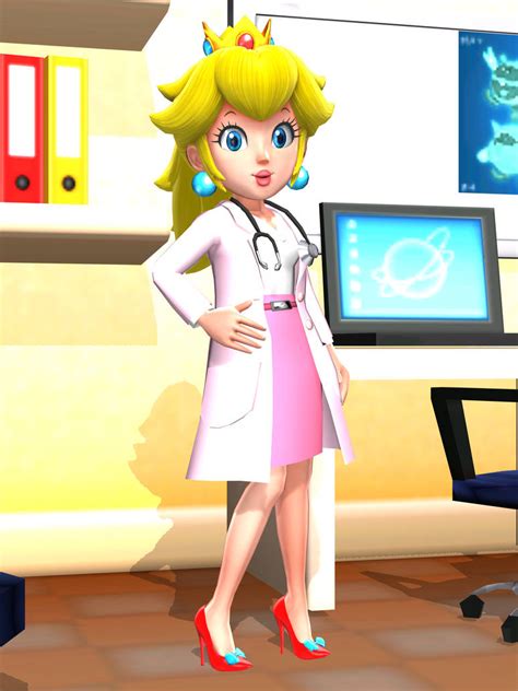 Dr Peach At Your Service By Mario And Sonic Guy On Deviantart