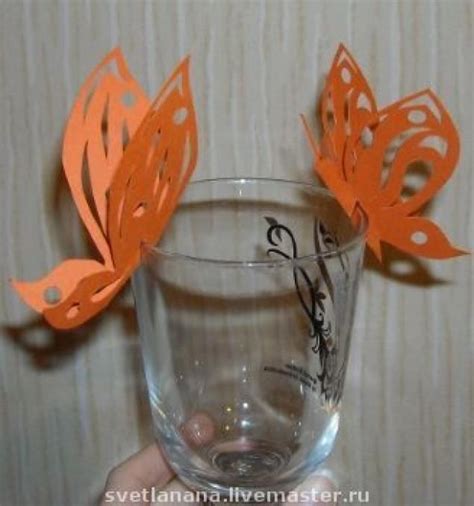 Ажурные бабочки из бумаги Мастер Классы в журнале Ярмарки Мастеров