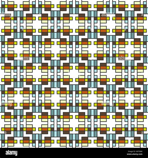 Geometric Abstract Seamless Pattern Linear Motif Background Decoration