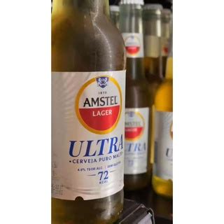 Cerveja Amstel Ultra Sem Glúten Long Neck 275ml Low Carb Shopee Brasil