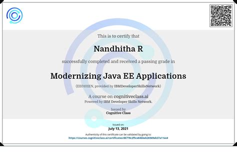 Ibmdeveloperskillsnetwork Ee0101en Certificate Cognitive Class