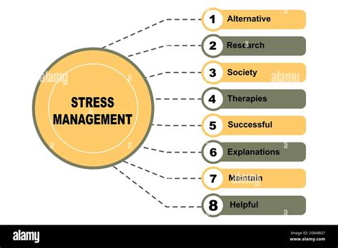 Diagram Concept With Stress Management Text And Keywords Eps 10 Isolated On White Background