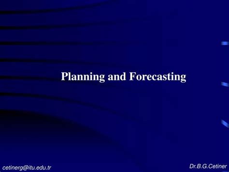 PPT Planning And Forecasting PowerPoint Presentation Free Download ID