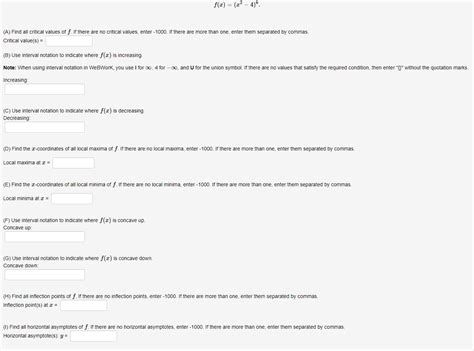 Solved F X 2² 4 A Find All Critical Values Of F If