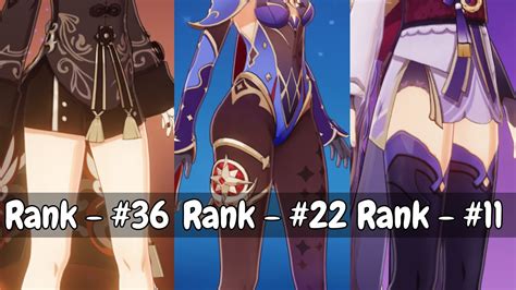 Scientifically Measuring Thigh Size And Shape In Genshin Youtube