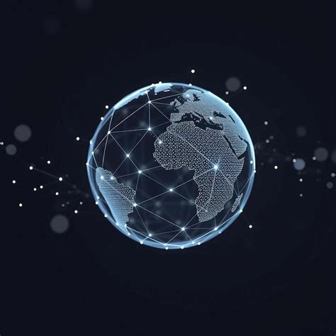 Globe World Connection Communication Technology Premium Ai Generated Image