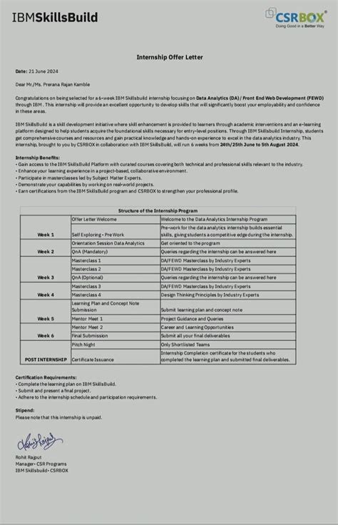 prerana kamble on linkedin internship opportunity
