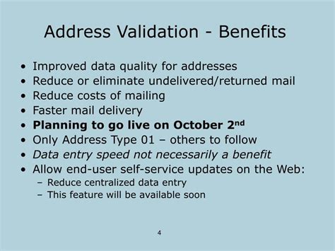 Ppt Implementing “clean Address” Address Validation Software At