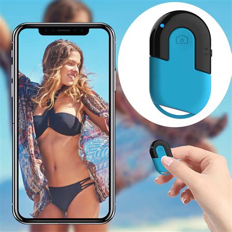 mini wireless bluetooth remote shutter controller button self timer