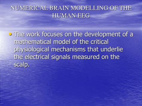 Ppt Correlation And Modelling Of Eeg Signals Powerpoint Presentation