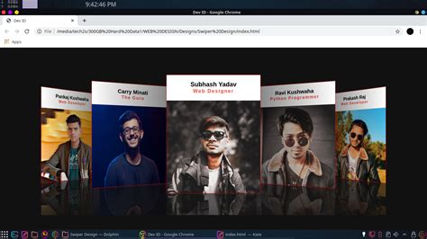 Touch Slide Show Using HTML CSS Swiper Js CIN