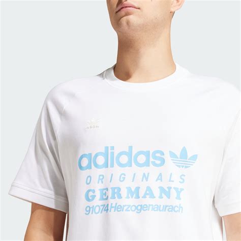 Adidas تيشيرت Retro Graphic أبيض