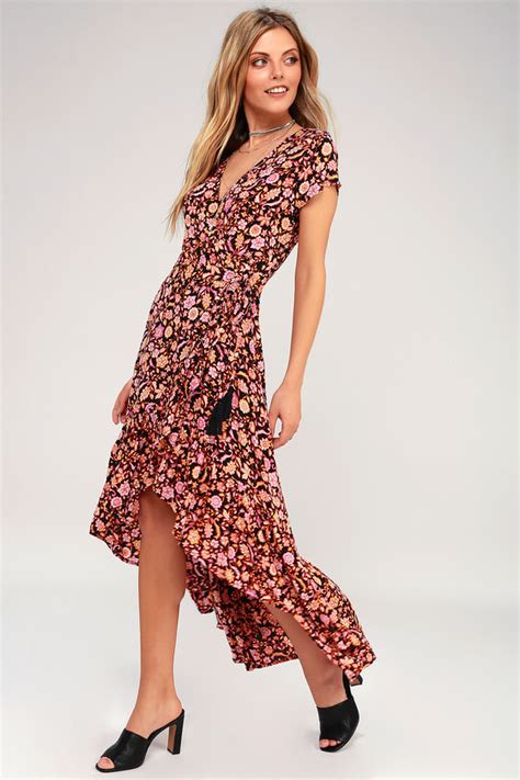 Kivari Hendrix Dress Floral Print Dress High Low Dress Lulus