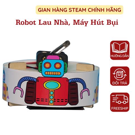 Wooden Robot Model Of House Cleaning Vacuum Cleaner Automatic Garbage