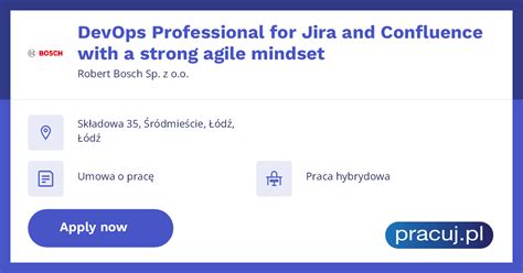 praca devops professional for jira and confluence with a strong agile mindset robert bosch sp