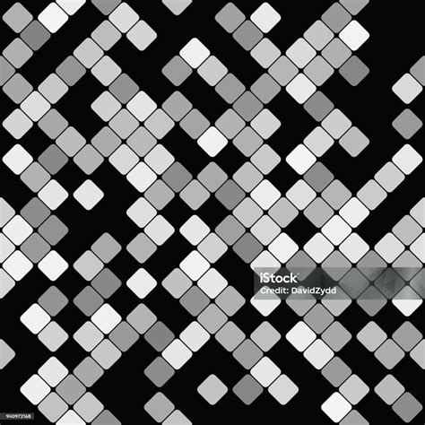 Grey Abstract Repeating Diagonal Square Pattern Background Design Stock