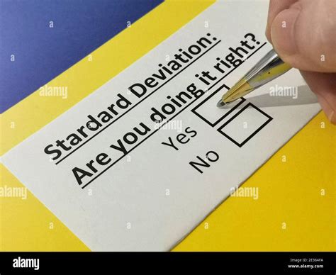 Standard Deviation Hi Res Stock Photography And Images Alamy