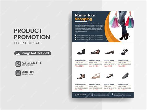 Premium Vector 1 Page Product Catalog Design