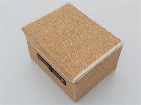 Коробка органайзер ш 26 д 20 в 17 см колір гірчичний для зберігання одягу взуття або