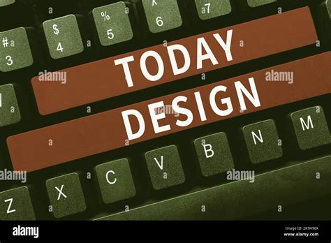 Sign Displaying Design Word Written On Drawing Produced To Show The