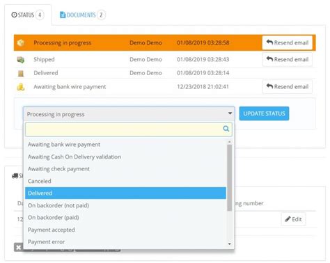 Prestashop 175 Manage Order Status Prestashop 17 Leotheme