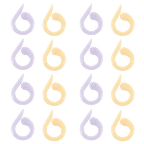 Ctirchiu 20pcs Stitch Markers Knitting For Fabric Clothes Assorted Color Plastic Marking