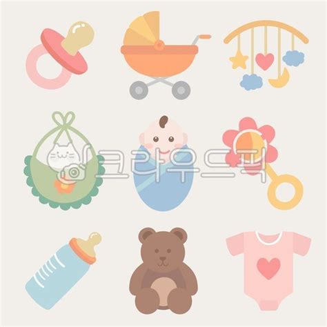 아기 베이비 출산 유아 육아 사진이미지일러스트캘리그라피 Slea작가