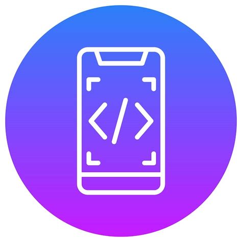 Premium Vector Smartphone Coding Vector Illustration