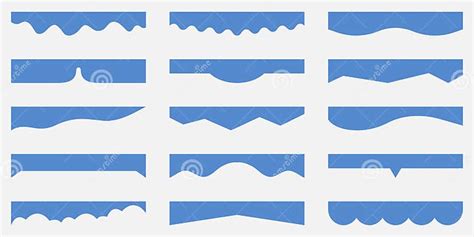 website divider shape collection abstract design elements for web page