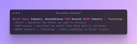 Soql Query In Salesforce Apex And Examples