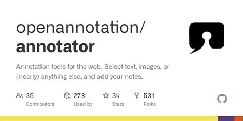 Github Openannotationannotator Annotation Tools For The Web Select Text Images Or Nearly