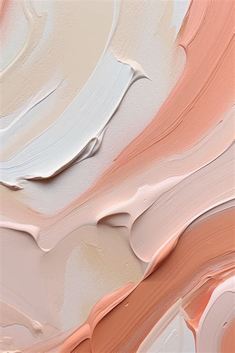 薄涂粉色笔触油画风肌理插画