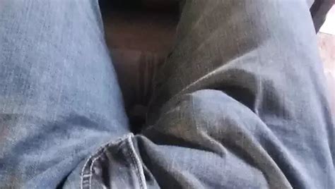 Rubbing My Bulge In Jeans And Cumming On Myself British Gay Big Cock