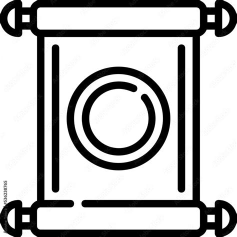 Ancient Scroll Icon Stock Vector Adobe Stock
