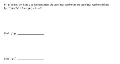 Solved Points Let F And G Be Functions From The Set Chegg Com