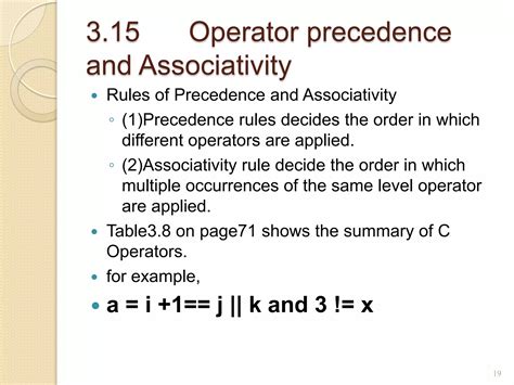 operators and expressions pptx web development internet