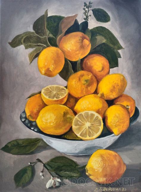 Картина Лимоны Размеры 30x40 Год 2023 Цена 12000 рублей Художник Тадевосян Лилита Гарегиновна