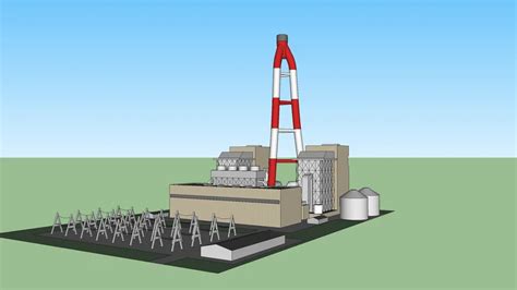New Natural Gas Power Plant 1400 Mw 3d Warehouse