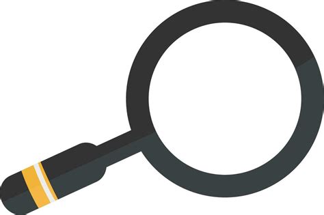 Flat Style Icon Of A Magnifying Glass 24287190 Vector Art At Vecteezy