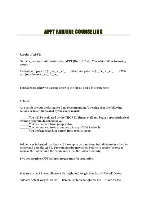 31 Free Army Counseling Forms Da 4856 Fillable Templatelab