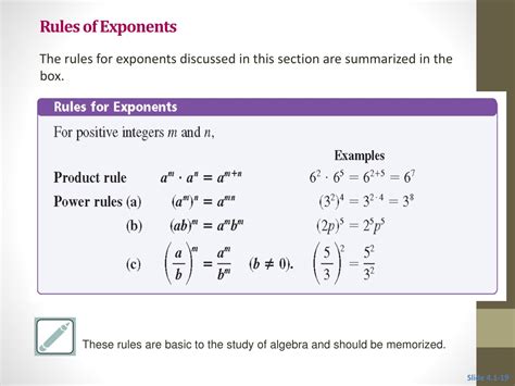 PPT The Product Rule And Power Rules For Exponents PowerPoint Presentation ID
