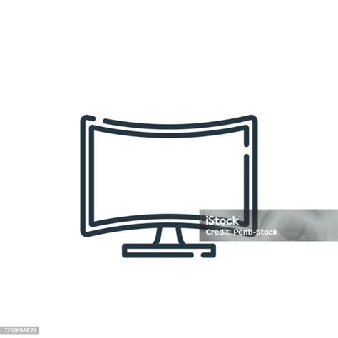 곡선 벡터 아이콘입니다 곡면 편집 가능한 스트로크 웹 및 모바일 앱 로고 인쇄 매체에 사용할 곡선 선형 기호입니다 얇은 선 그림