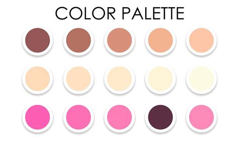 밝은 색상 팔레트 색상 견본 벡터 일러스트 레이 션 프리미엄 벡터