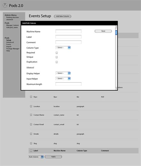 Pods 20 Ui Setup Pods Framework
